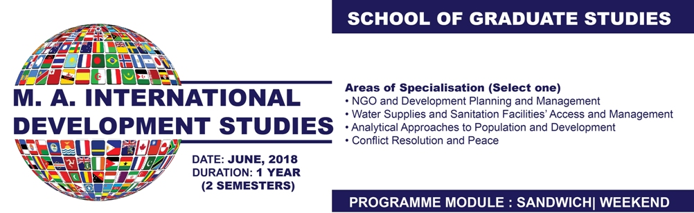 M. A. International Development Studies (IDS) | Presbyterian University ...